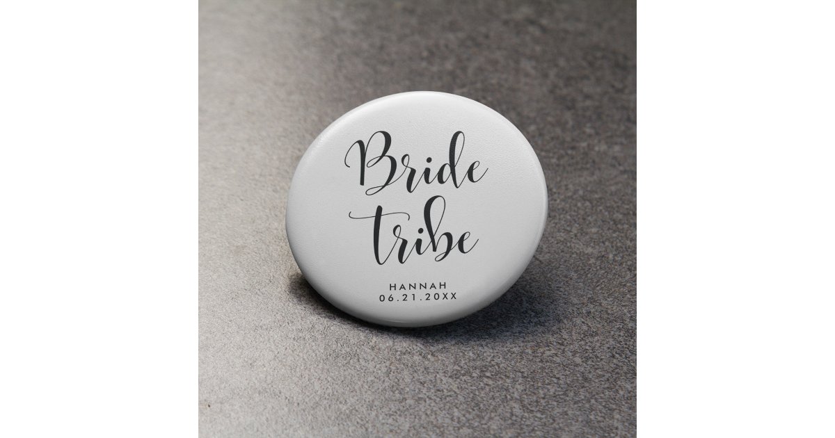 Elegant Bride tribe Button | Zazzle