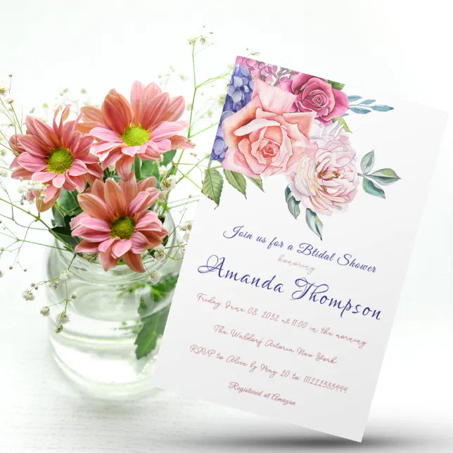 Elegant Bridgerton theme Bridal Shower Tea Party Invitation | Zazzle