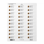 Elegant British Barn Owl Monogram Label | Zazzle