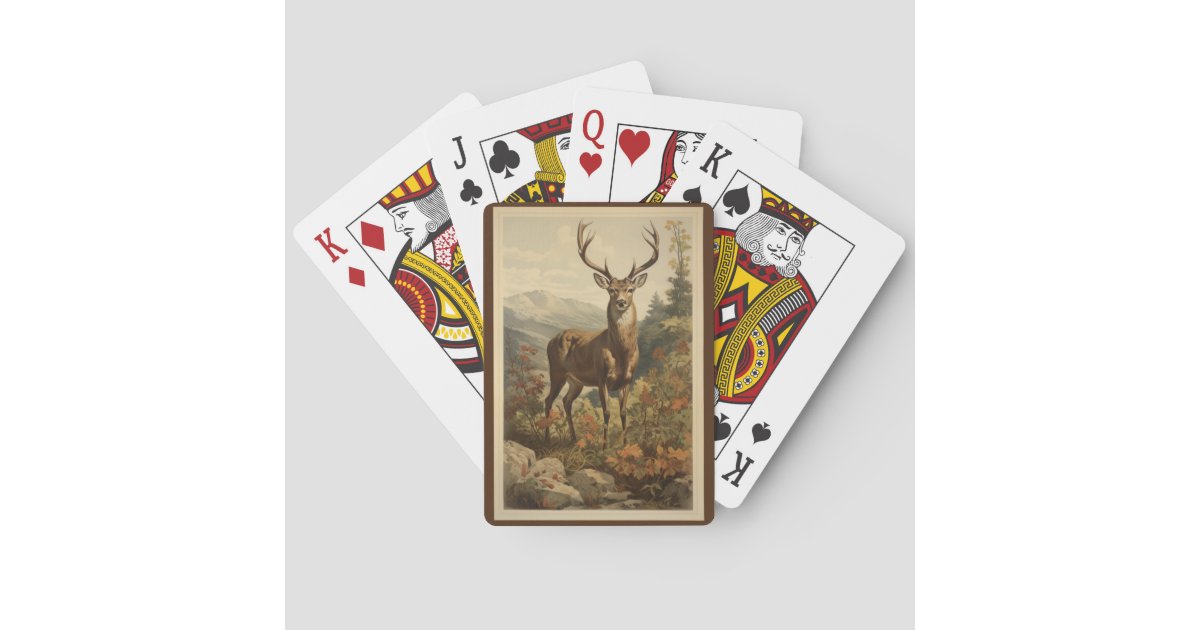 Elegant Buck Classic Playing Cards | Zazzle