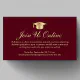 Elegant Burgundy Gold Online Graduation Party Enclosure Card | Zazzle