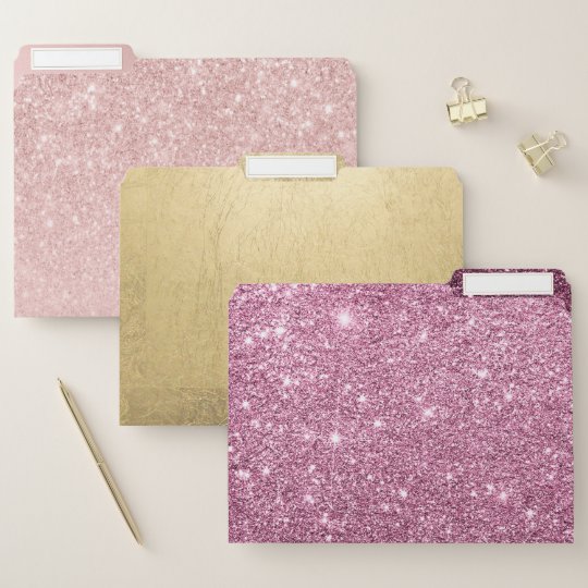 Elegant burgundy pink abstract girly glitter file folder | Zazzle.com