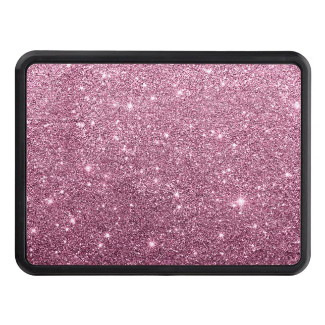 Elegant burgundy pink abstract girly glitter hitch hitch cover | Zazzle