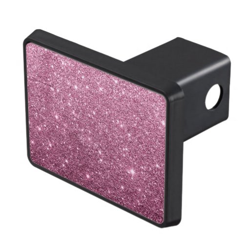 Elegant burgundy pink abstract girly glitter hitch hitch cover | Zazzle