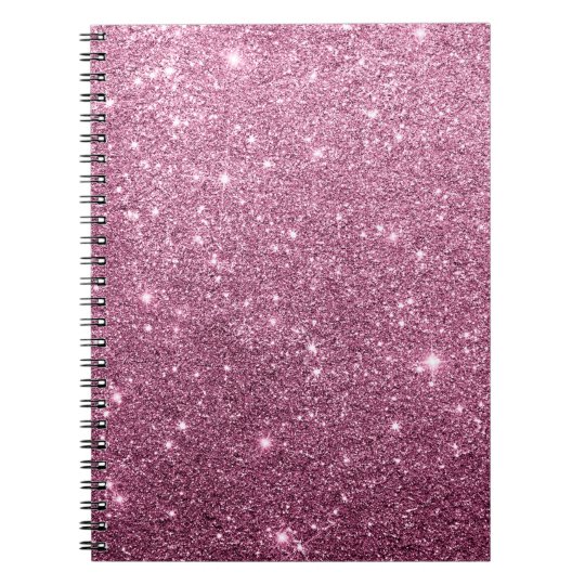 Elegant burgundy pink abstract girly glitter notebook | Zazzle.com