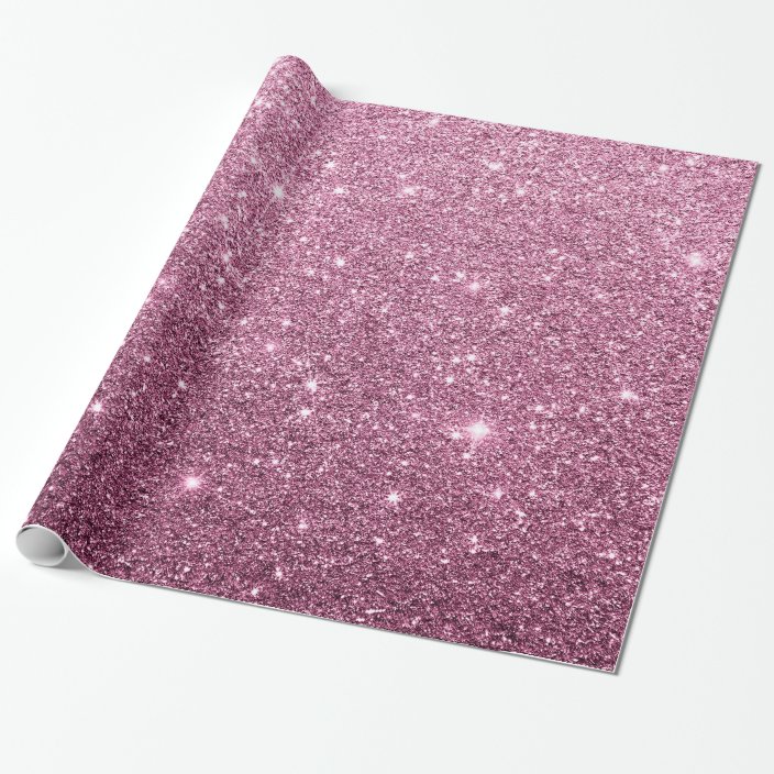 Elegant burgundy pink abstract girly glitter wrapping paper | Zazzle.com