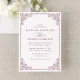 Elegant Burgundy Vintage Ornate Frame Wedding Invitation | Zazzle