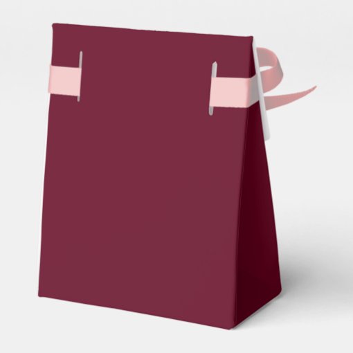 Elegant Burgundy Wedding Favor Box | Zazzle