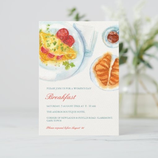 Elegant Business Breakfast Meeting Invitation | Zazzle