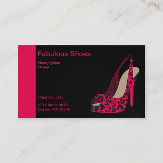 Elegant Business Card for Women's Shoe Store | Zazzle.com