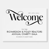 Elegant Business Event Gala Corporate Welcome Sign | Zazzle