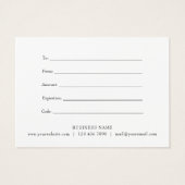 Elegant Business Gift Certificate Script Thank You | Zazzle
