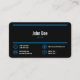 Elegant Business Logo Blue Lines Blue Icons Black Business Card | Zazzle