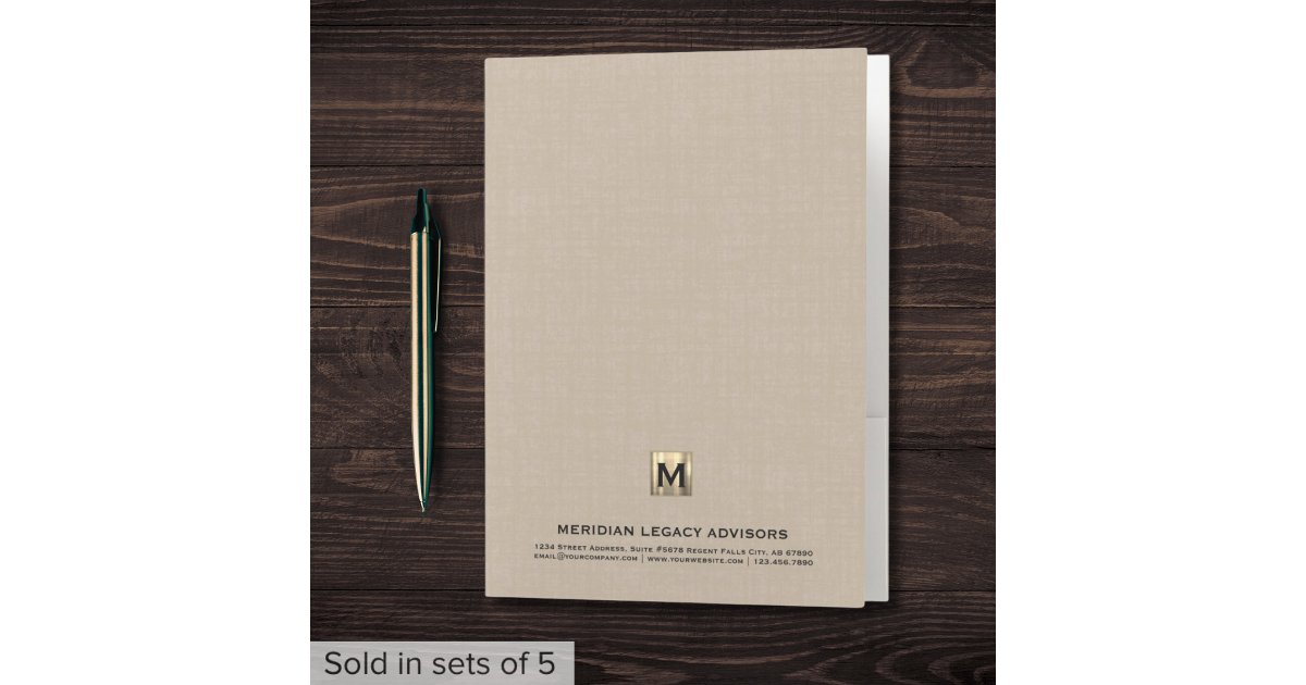 Elegant Business Presentation Folder | Zazzle