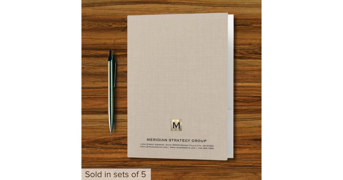 Elegant Business Presentation Folder | Zazzle