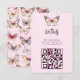 Elegant Butterflies Wedding CUSTOM QR code Enclosure Card | Zazzle