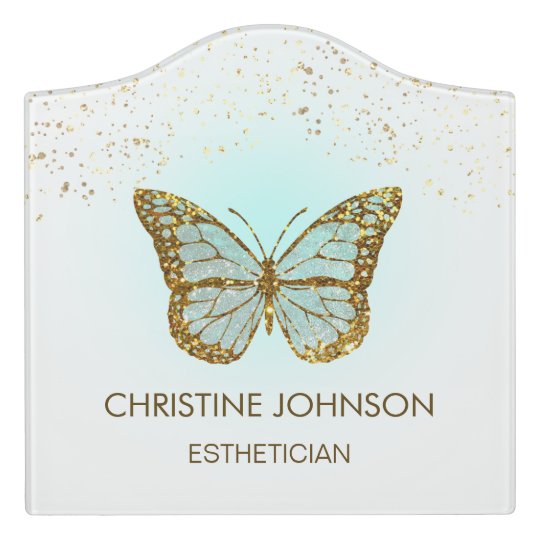 elegant butterfly door sign | Zazzle.com