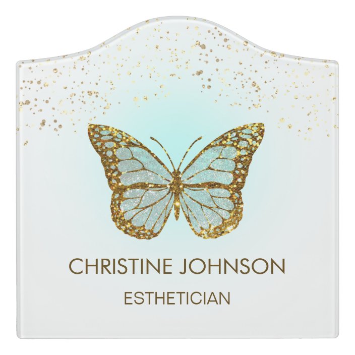 elegant butterfly door sign | Zazzle.com