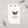 Elegant Butterfly Monarch Beauty Lashes QR Code Business Card | Zazzle
