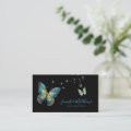 Elegant Butterfly QR Code Script Business Card | Zazzle
