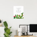 Elegant Cactus Garden | Wedding Welcome Poster | Zazzle
