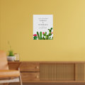 Elegant Cactus Garden | Wedding Welcome Poster | Zazzle