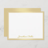 Elegant Calligraphed Gold Script Text Template | Zazzle