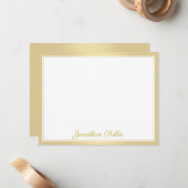 Elegant Calligraphed Gold Script Text Template | Zazzle