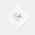 Elegant Calligraphy 80th Birthday Napkins | Zazzle