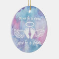 Elegant Calligraphy Baby Loss Christmas Ornament | Zazzle