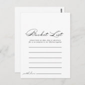 Elegant Calligraphy Bucket List Cards | Zazzle