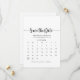 Elegant Calligraphy Classic Save the Date Calendar | Zazzle