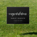 Elegant calligraphy Congratulations Graduate Sign | Zazzle