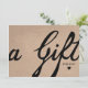 Elegant Calligraphy Custom Kraft Gift Certificate | Zazzle