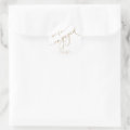 Elegant Calligraphy Engagement Party We're Engaged Classic Round ...