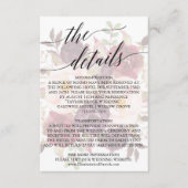Elegant Calligraphy | Faded Floral Details Card | Zazzle