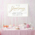 elegant calligraphy gold Grand Opening Banner | Zazzle