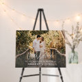 Elegant Calligraphy Landscape Wedding Welcome Sign | Zazzle