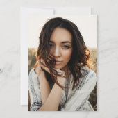 Elegant Calligraphy Red Photo Graduation Party Invitation | Zazzle
