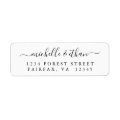 Elegant Calligraphy Return Address Label | Zazzle