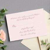 Elegant calligraphy script classic wedding RSVP card | Zazzle