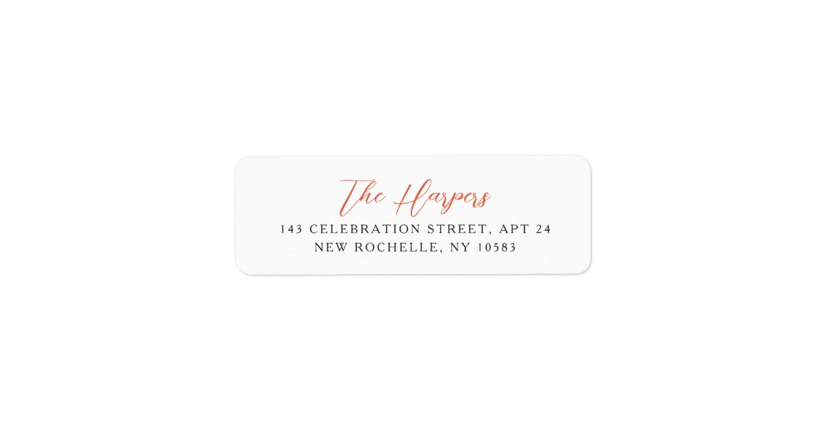 Elegant Calligraphy Script Personalized Name Red Label | Zazzle