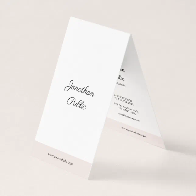 Elegant Calligraphy Script Professional Modern Business Card | Zazzle