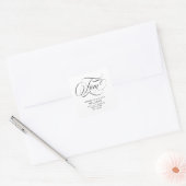 Elegant Calligraphy Script Return Address Labels | Zazzle