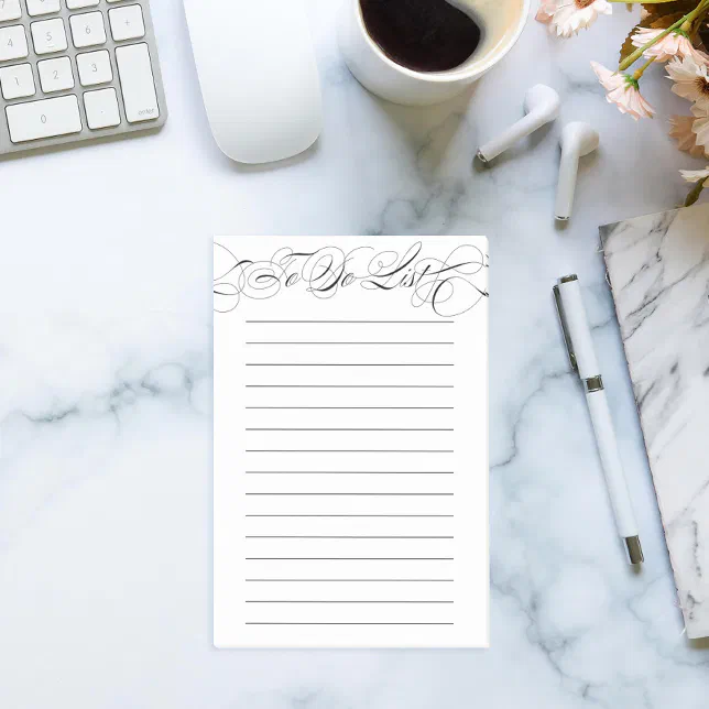Elegant Calligraphy To Do List Post-it Notes | Zazzle