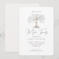 Elegant Calligraphy Watercolor Tree Family Reunion | Zazzle