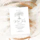 Elegant Calligraphy Watercolor Tree Family Reunion | Zazzle