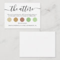 Elegant Calligraphy Wedding Attire Dress Code Enclosure Card | Zazzle