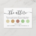 Elegant Calligraphy Wedding Attire Dress Code Enclosure Card | Zazzle