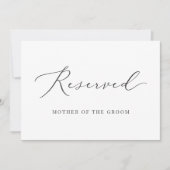 Elegant Calligraphy Wedding Reserved Seating Sign Invitation | Zazzle